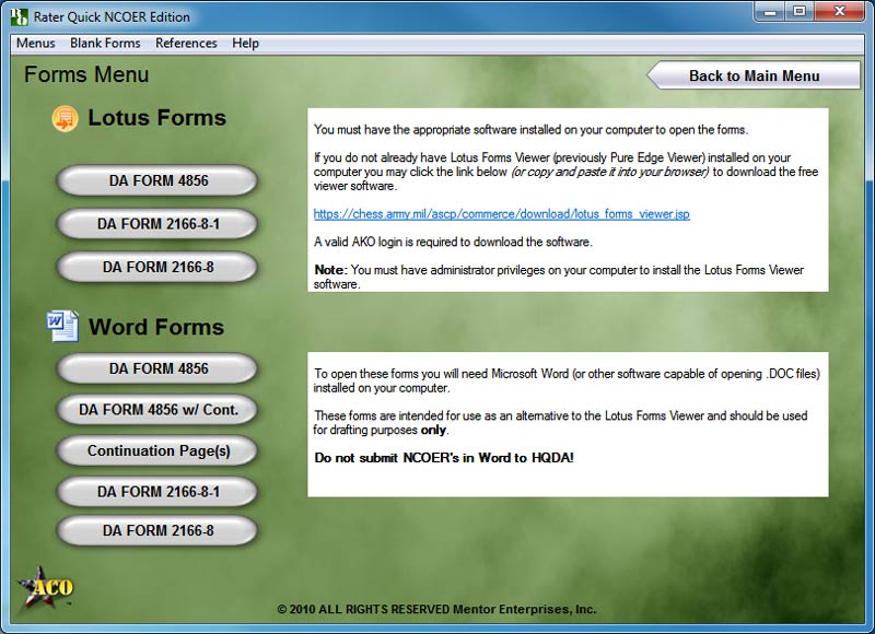 Rater Quick Army Counseling Online